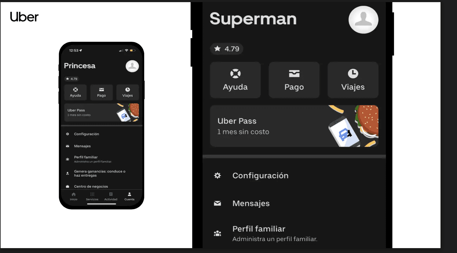 Cuentas de Uber: Experiencias Positivas y Nombres Fantasiosos
