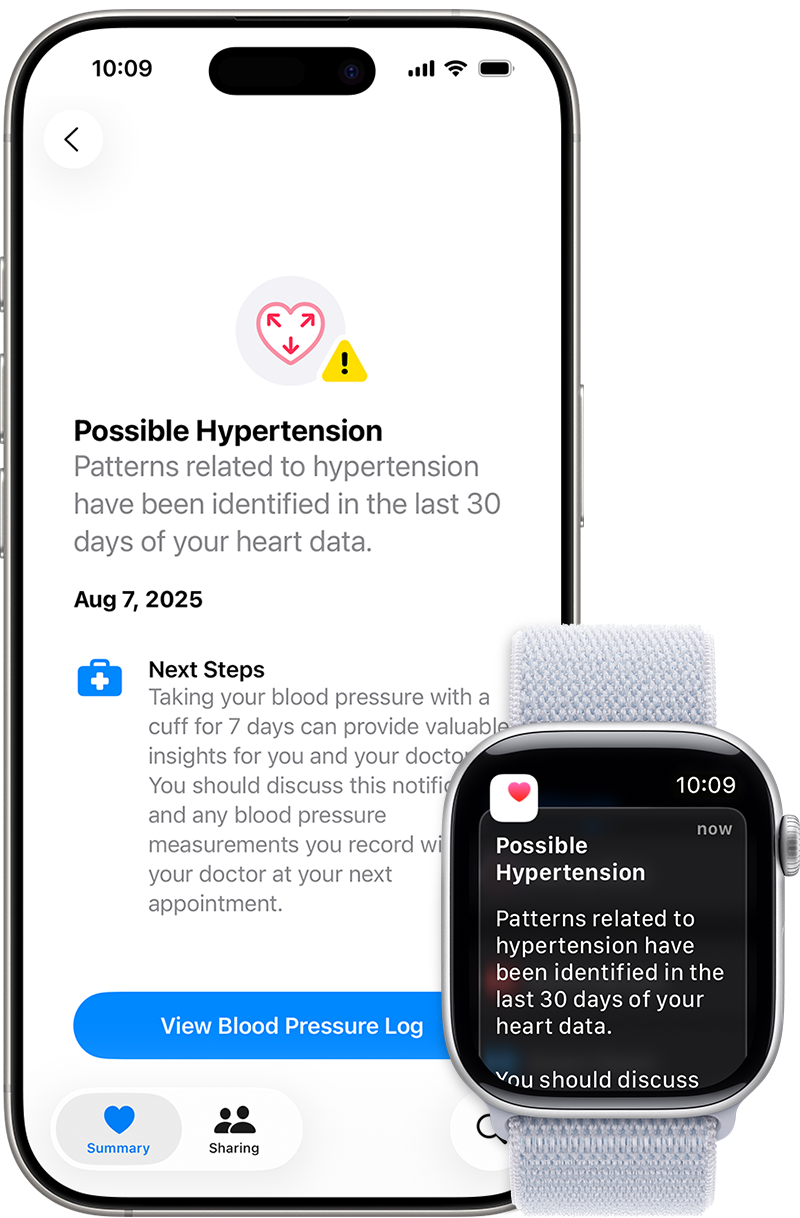 Detección hipertensión Apple Watch con sensor PPG